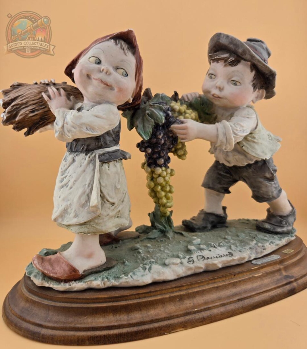 G. Armani Figurine – Gulliver’s World Italian Porcelain Statue, 7” X 9 ...