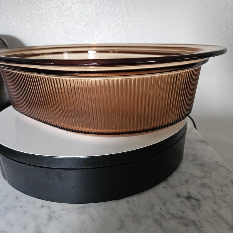 Vintage 4 Quart Vision Corning Covered Roaster Vision Amber Colored - Etsy