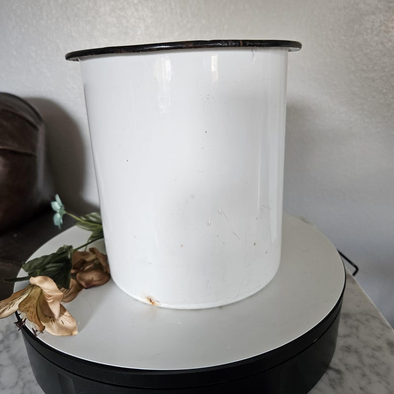 White Enamelware - Etsy