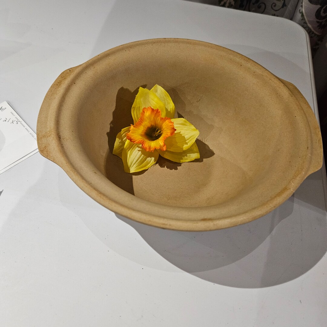 Pampered Chef 9 Inch Bowl Family Heritage Stoneware Vintage 1990s Bowl ...