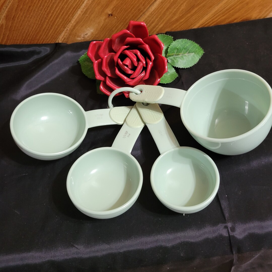 Kitchen Aid Green Measuring Cup Set Plastic 4 Cup Set Cookware - Etsy