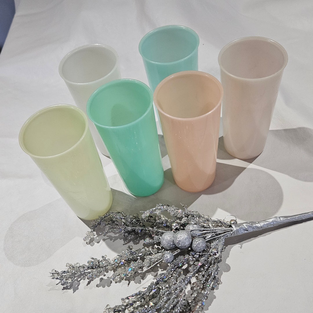 Tupperware Glasses Millionaire Line 1954 Lot of 6 Pastel - Etsy