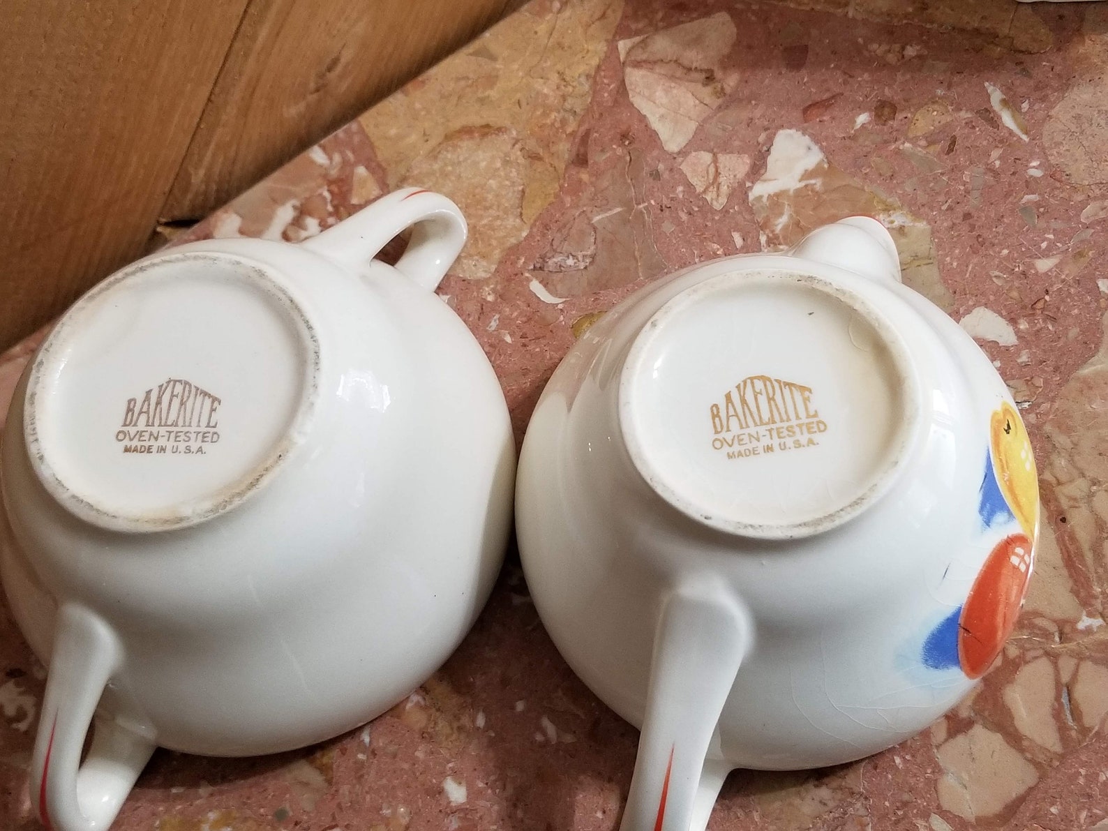 Bakerite Pottery Vintage Serving Pieces Apple and Pear Design - Etsy