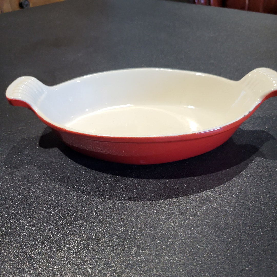 Red Enamel Cast Iron Enamel Coated Technique Augratin Baking - Etsy