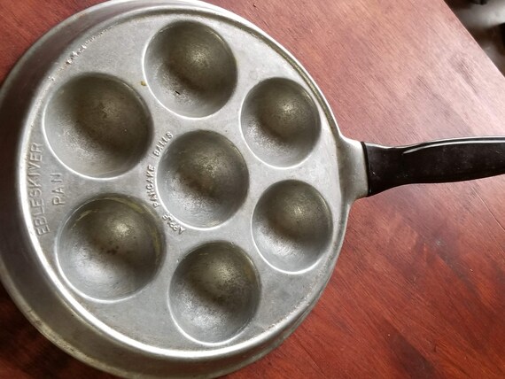 Cast Aluminum Ebleskiver Pan Heavy Aluminum Apple Pancake | Etsy