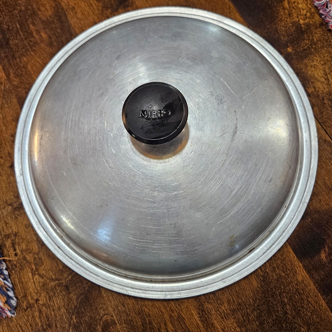 Mirro Aluminum 10 Inch Replacement Lid With Bakelite Handle Vintage ...
