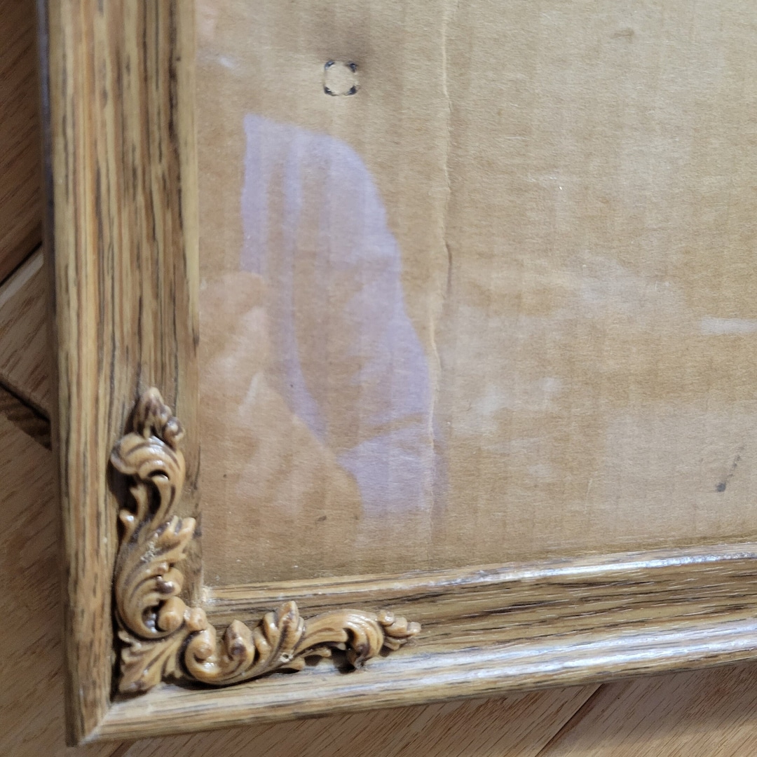 17 X 21 Inch Veneer Covered Wooden Frame Floral Design in - Etsy