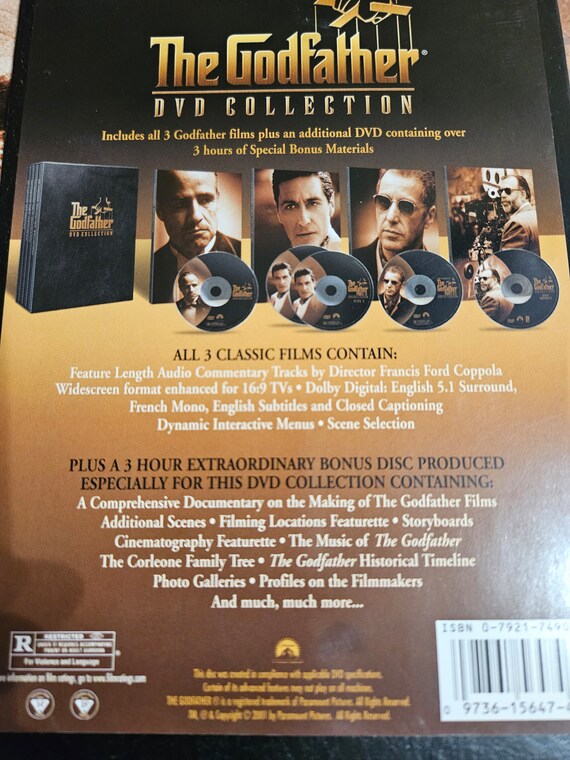 The Godfather Trilogy Dvd Set