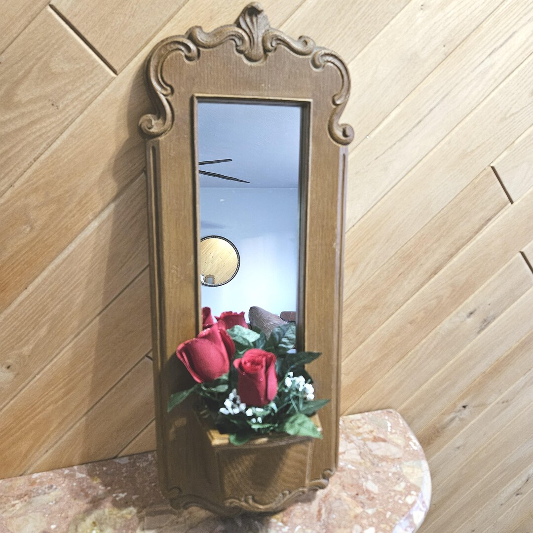 Vintage Plastic Syrocco Mirrored Plant Box Wall Decoration - Etsy