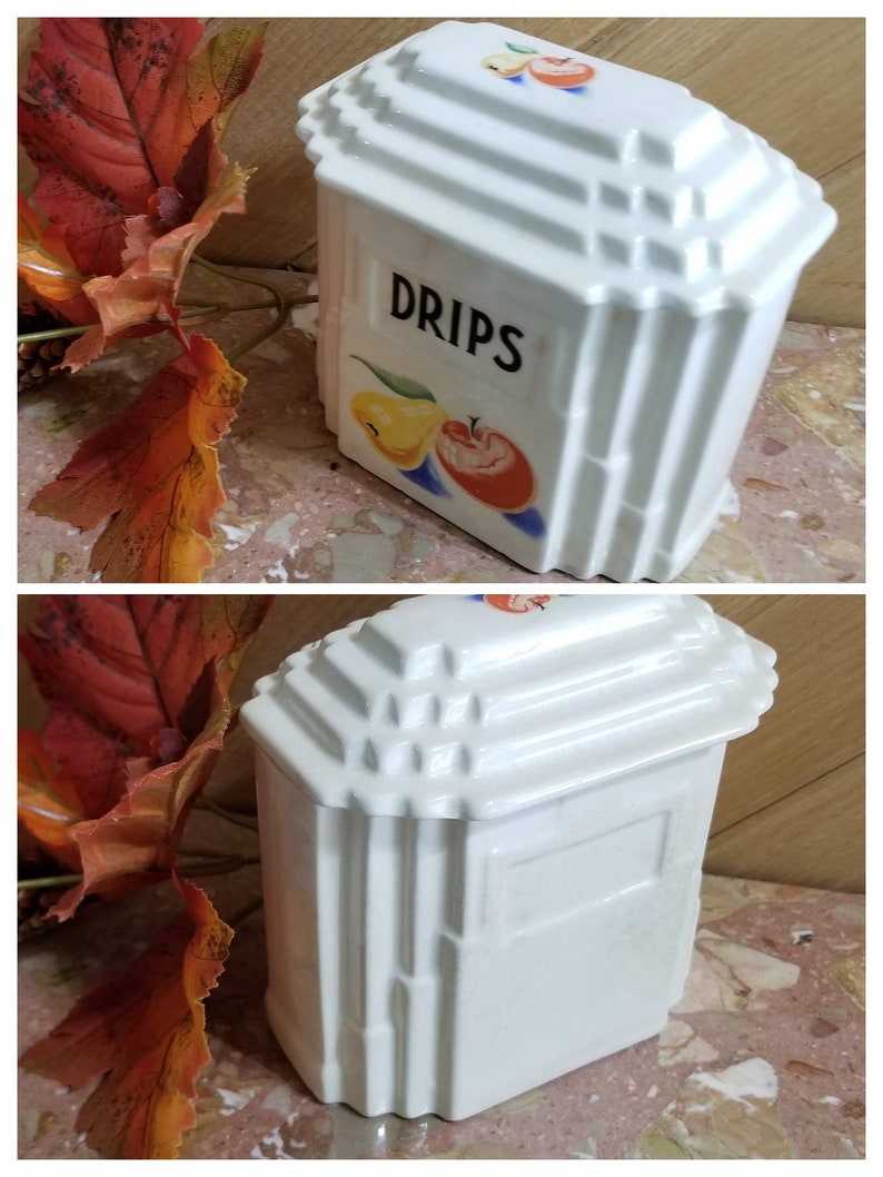 Bakerite Pottery Vintage Serving Pieces Apple and Pear Design - Etsy