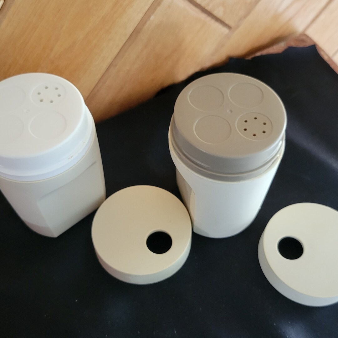 Tupperware Salt and Pepper Shakers Vintage 1970s Tupperware Shakers ...