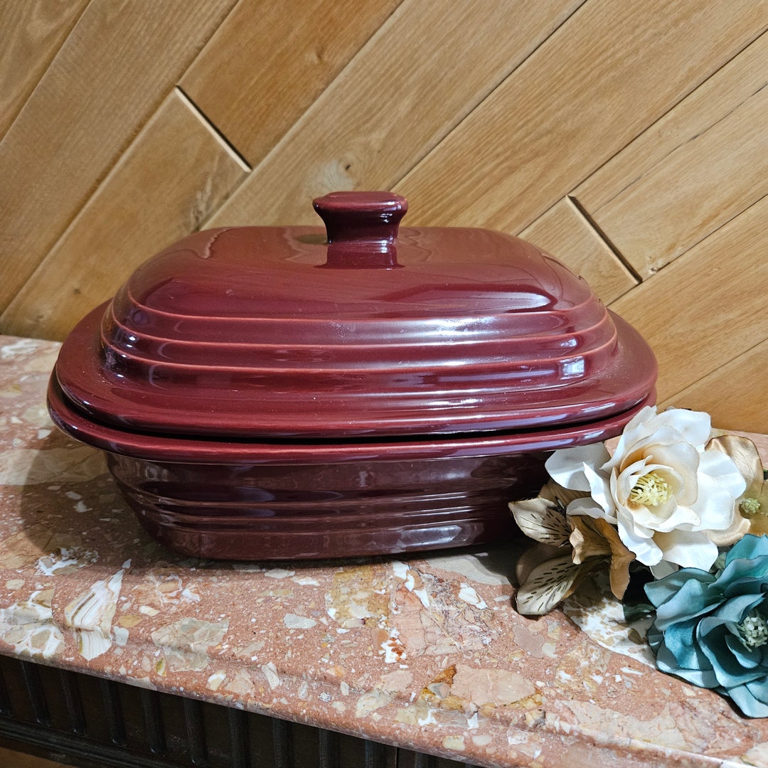 Pampered Chef Stoneware Roaster Family Heritage Stoneware Vintage 1990s ...