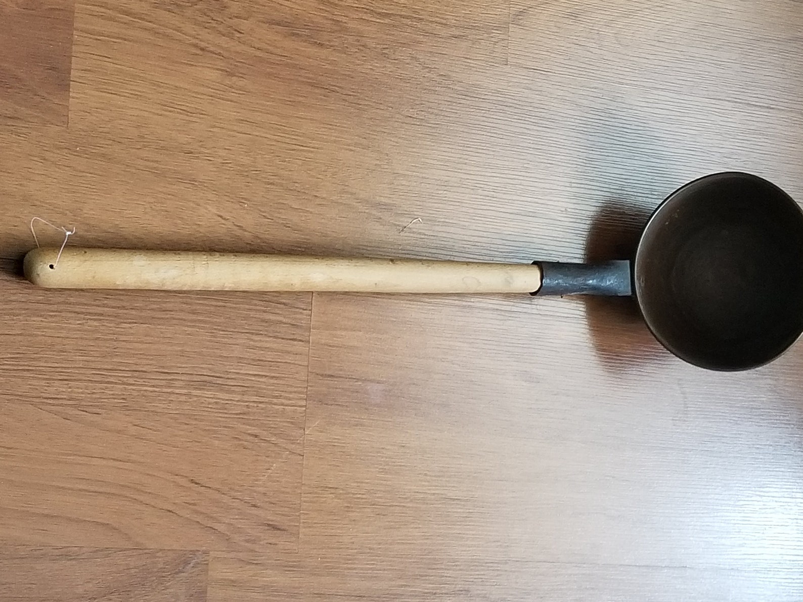 Large Copper Ladle With Wooden Handle Vintage Kitchen Utensil - Etsy