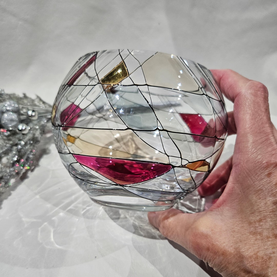 Vintage 1990s Partylite Calypso Tea Light Candle Holder With Mosaic ...