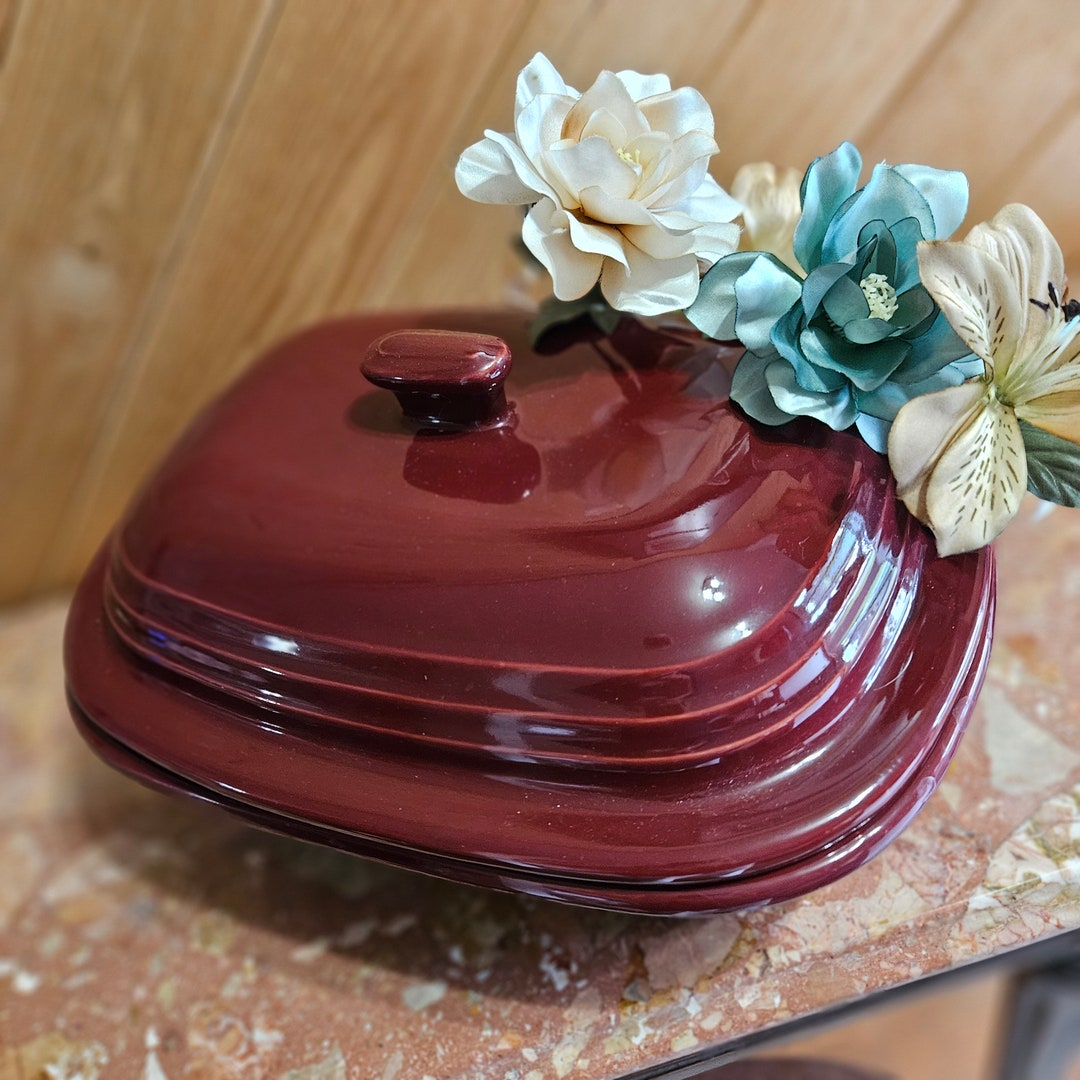 Pampered Chef Stoneware Roaster Family Heritage Stoneware Vintage 1990s ...