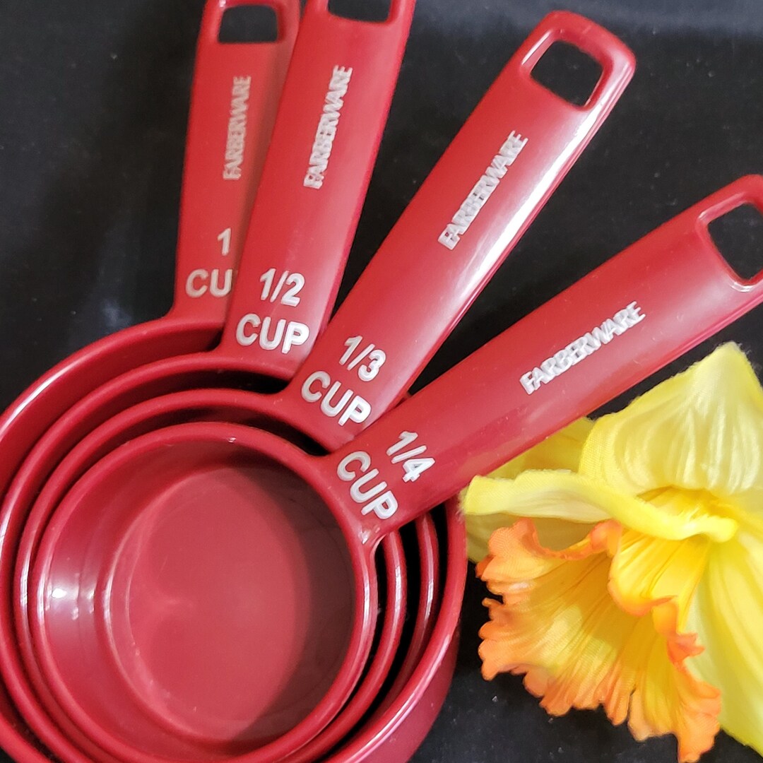 Faberware Accessories Measuring Cups Red to Maroon 4 Cup Set Kitchen ...