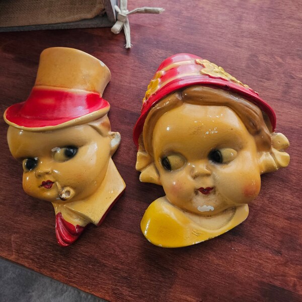 Chalkware Plaques - Etsy