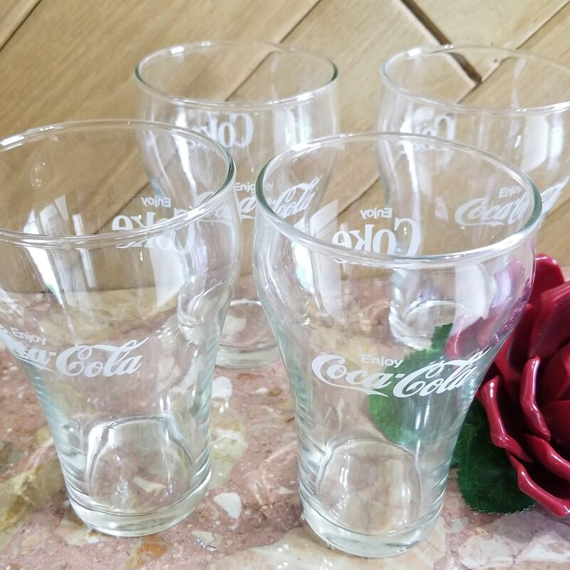 Vintage Coke Glasses - Etsy