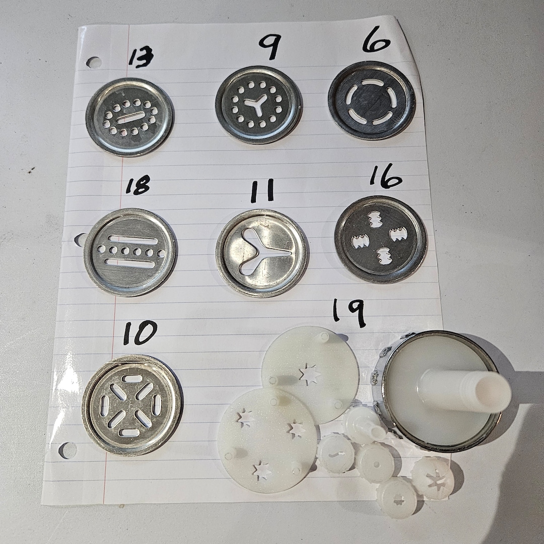 Vintage Sawa 2000 Deluxe Disks and Parts Swedish Cookie Press Disks ...