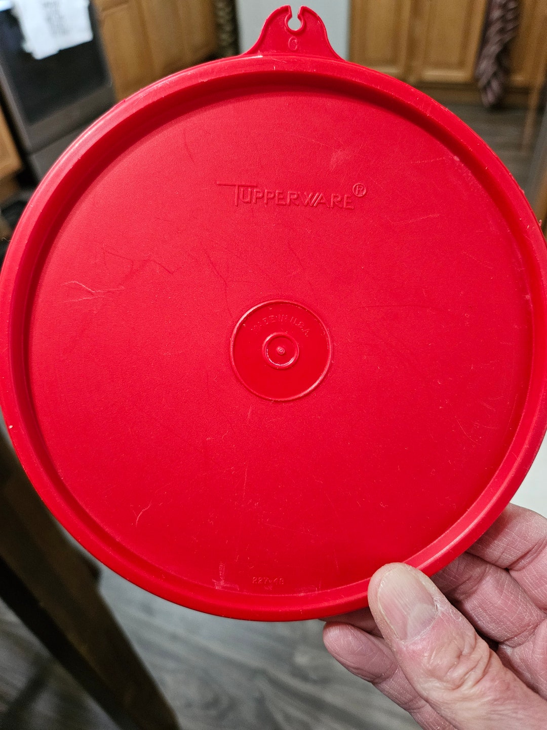 Tupperware Seal 227-48 Vintage Red Tab Lid Retro Tupperware Replacement ...