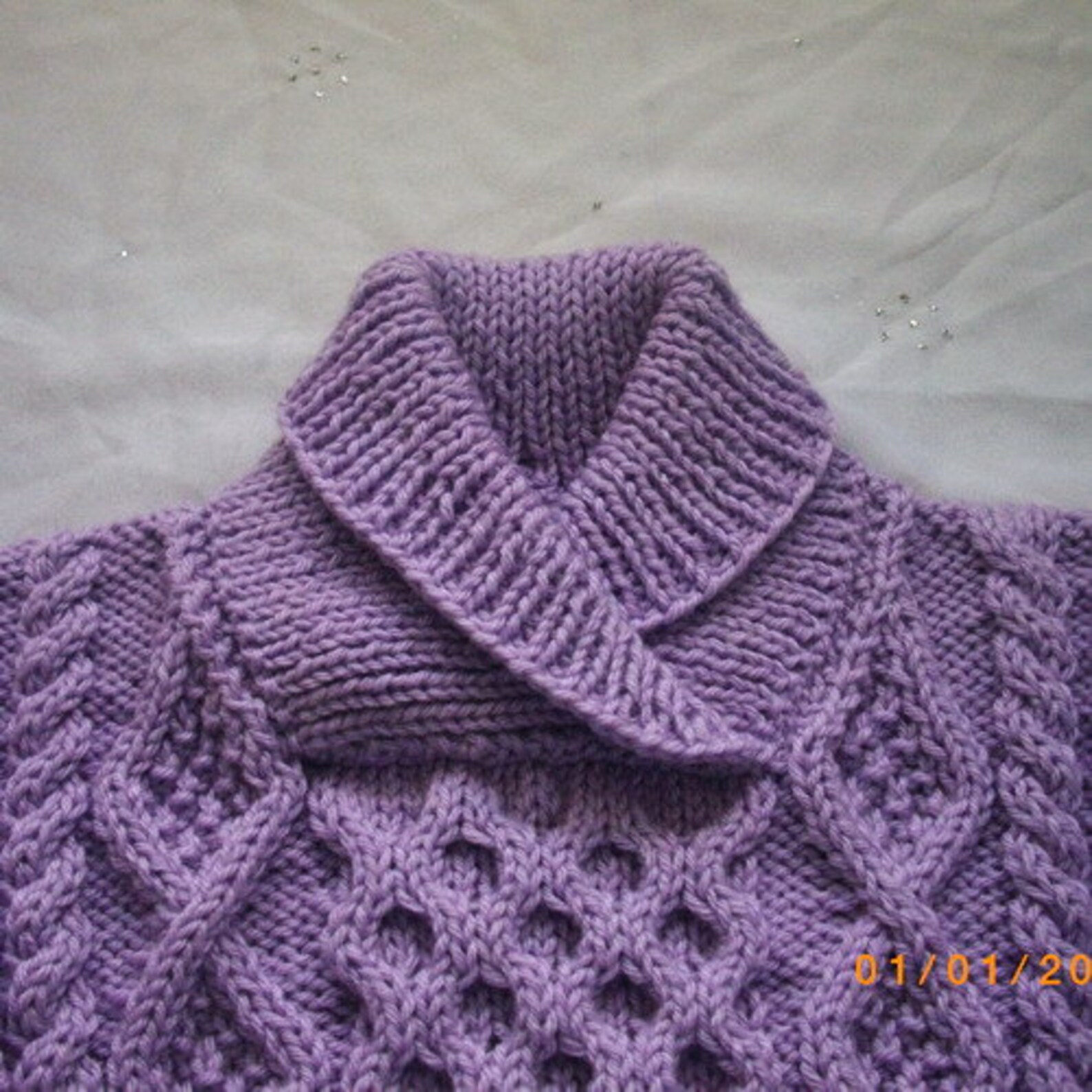 Aisling Aran Sweater With Cross-over Collar for Babies or Toddlers PDF ...