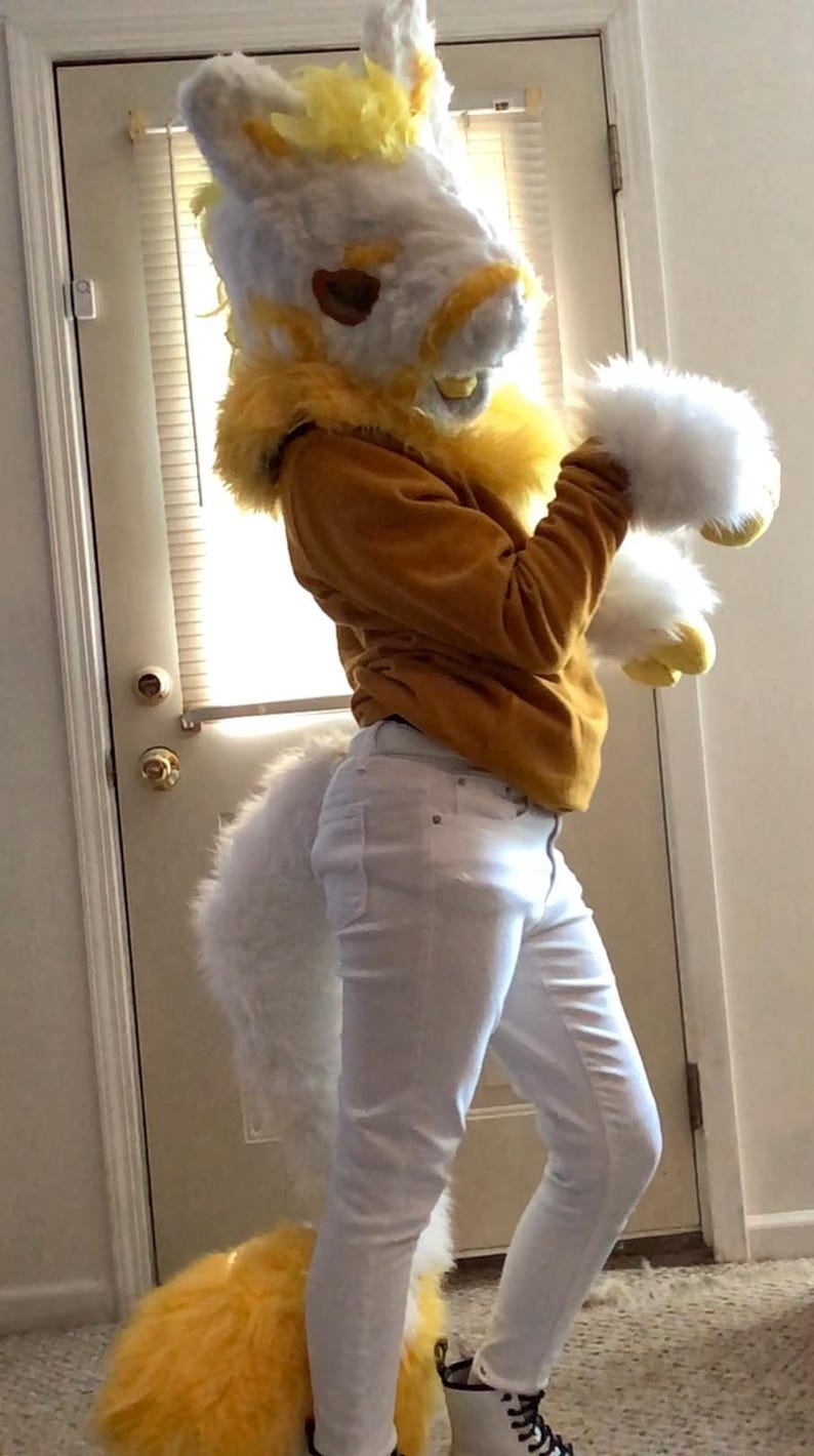 Halo Dutch Angel Dragon Fursuit Mini Partial - Etsy