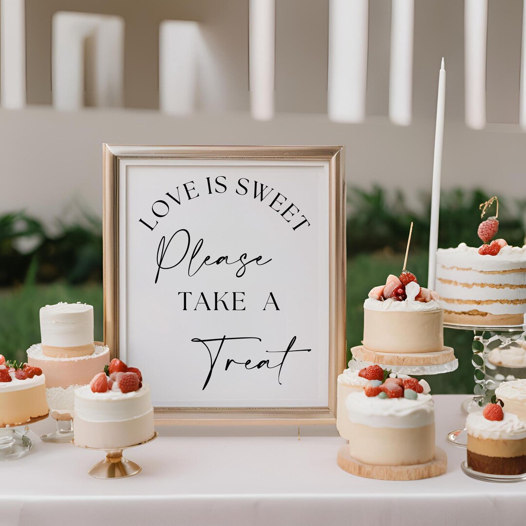 Dessert Table Wedding Sign Digital Download - Etsy