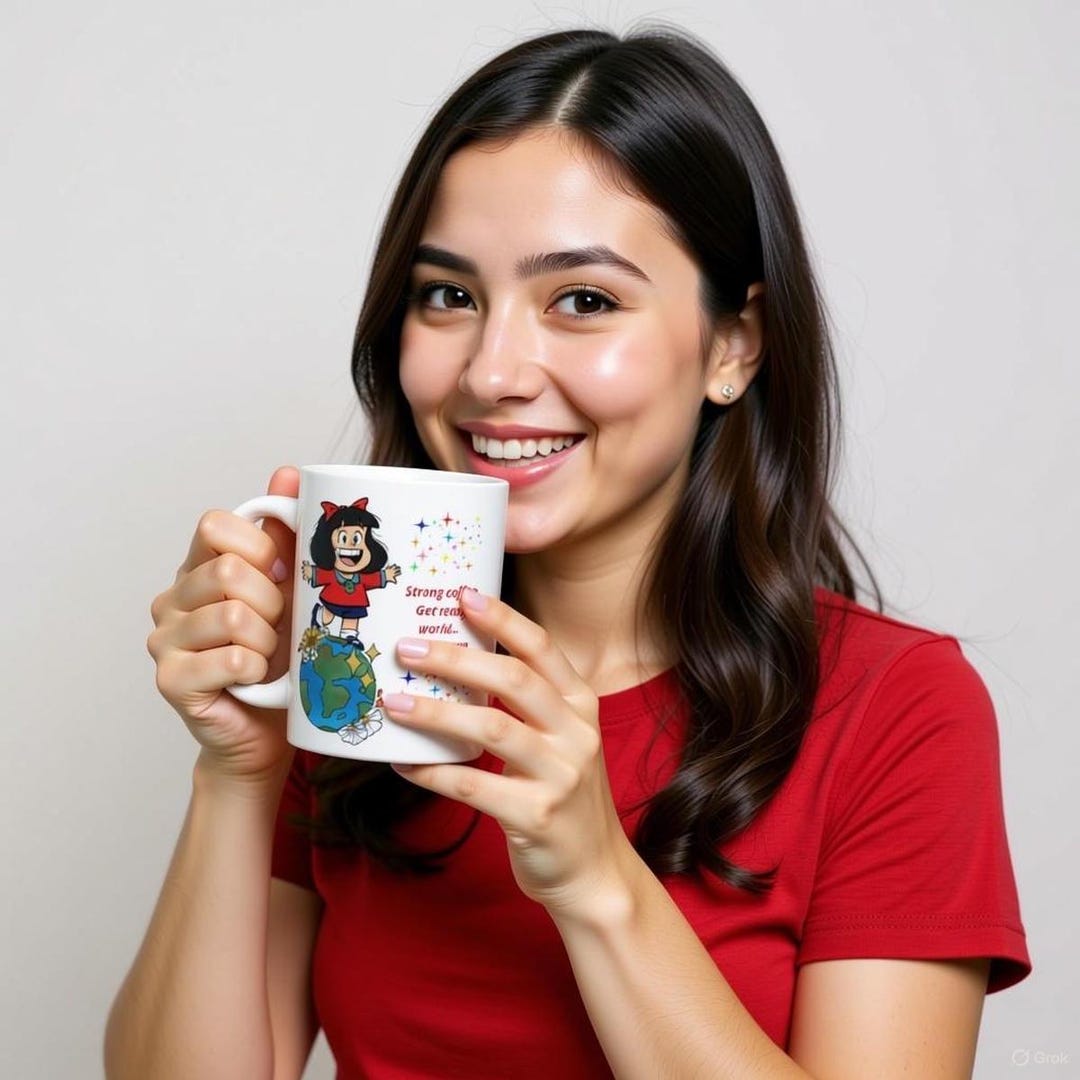Strong Coffee Mug- Get Ready World Here I Come- Funny Coffee Cup ...
