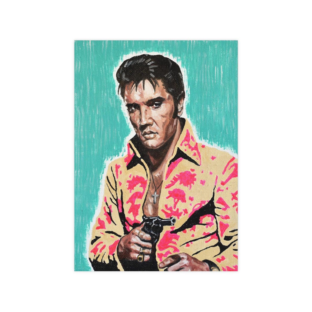Elvis Presley. Print of Original Hand Painted Art by Paul Murphy ...
