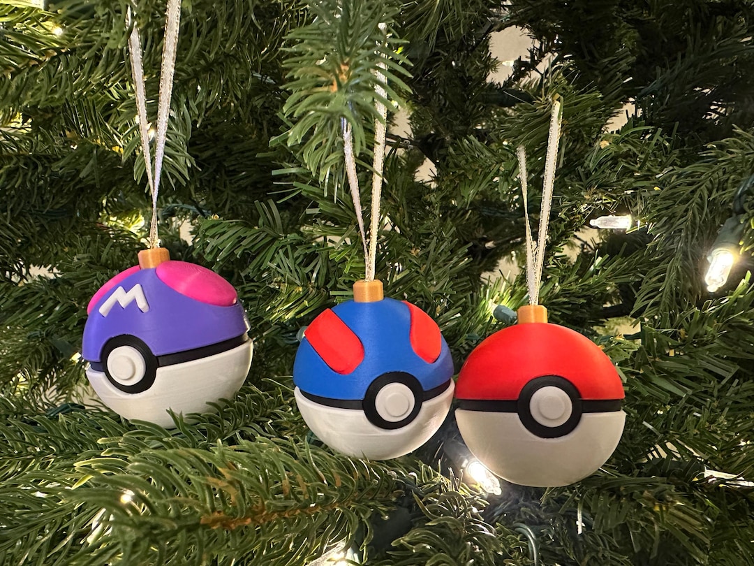 Pokeball Ornament - Etsy
