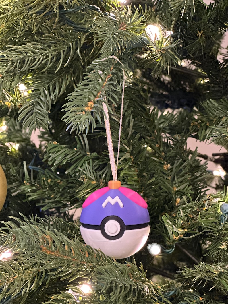 Pokeball Ornament - Etsy