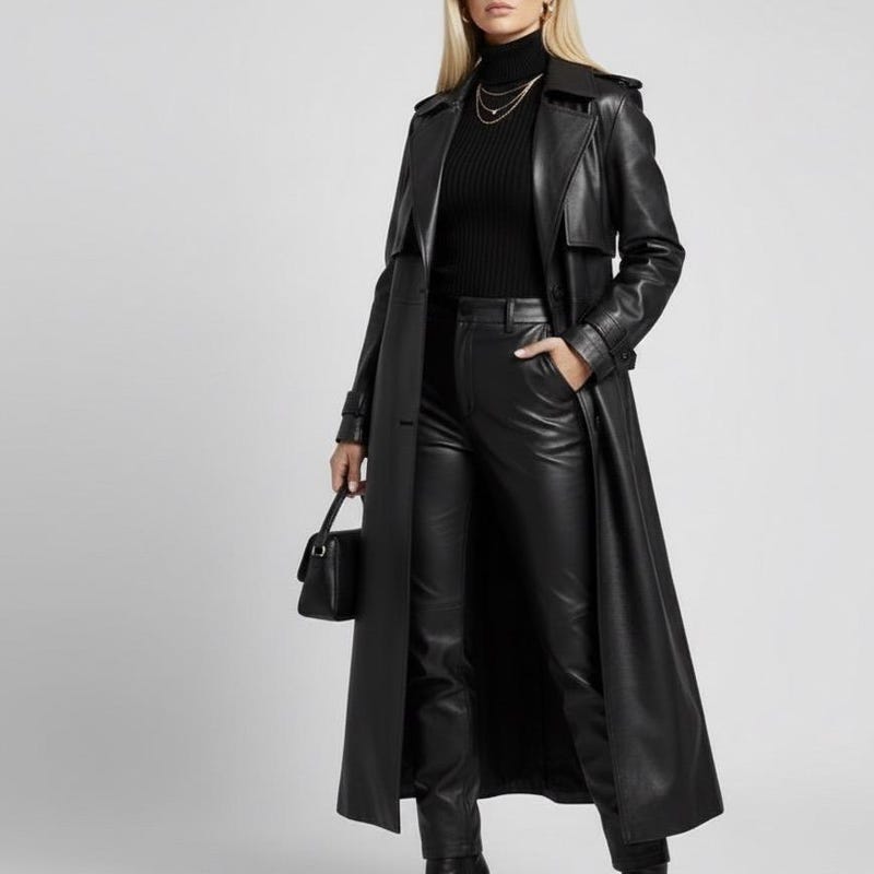 Gothic Coat Women Leather - Etsy
