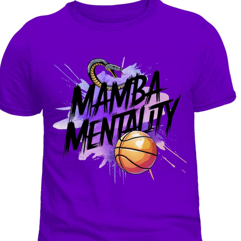 Mamba Mentality: A Watercolor Tribute to Excellence PNG KOBE BRYANT Png ...