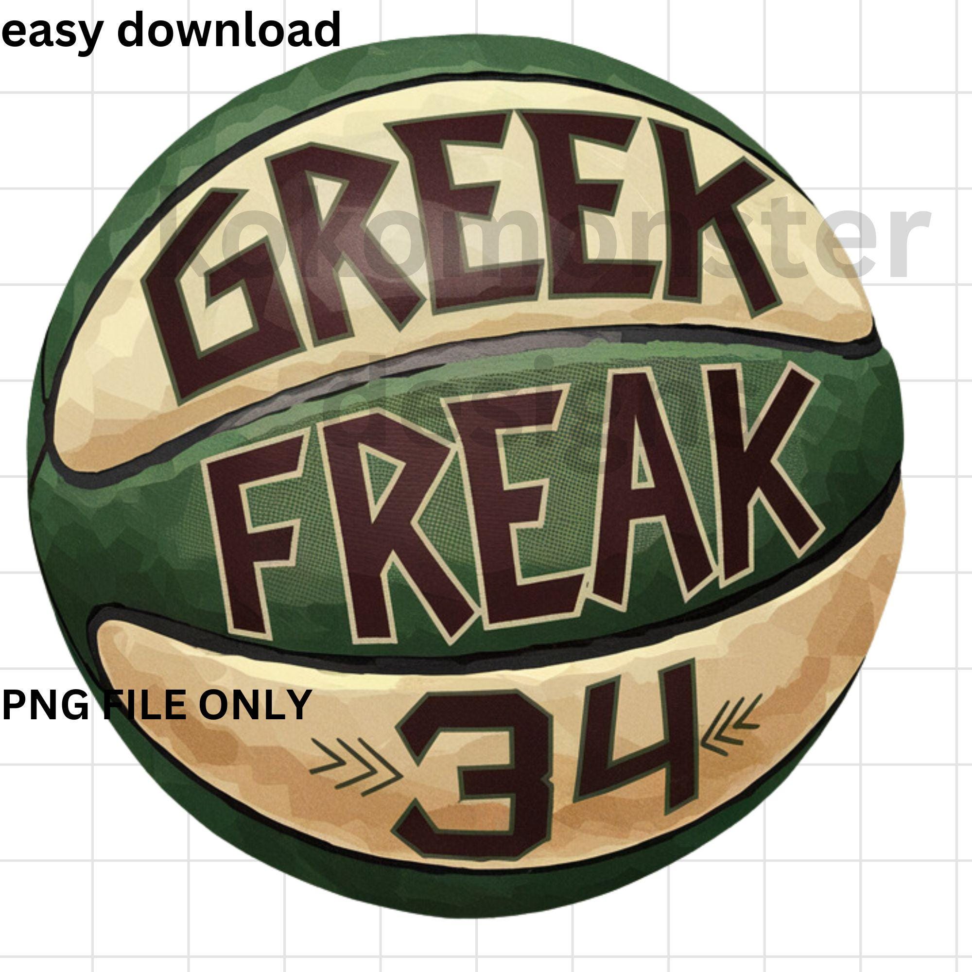 GREEK FREAK 34 Png Milwaukee Bucks Png Giannis Antetokounmpo Png - Etsy