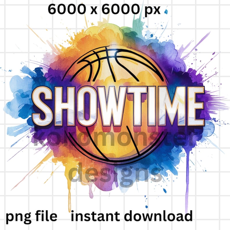 Showtime Png Basketball Png Sports Png Teamwork Png Lakers Png - Etsy