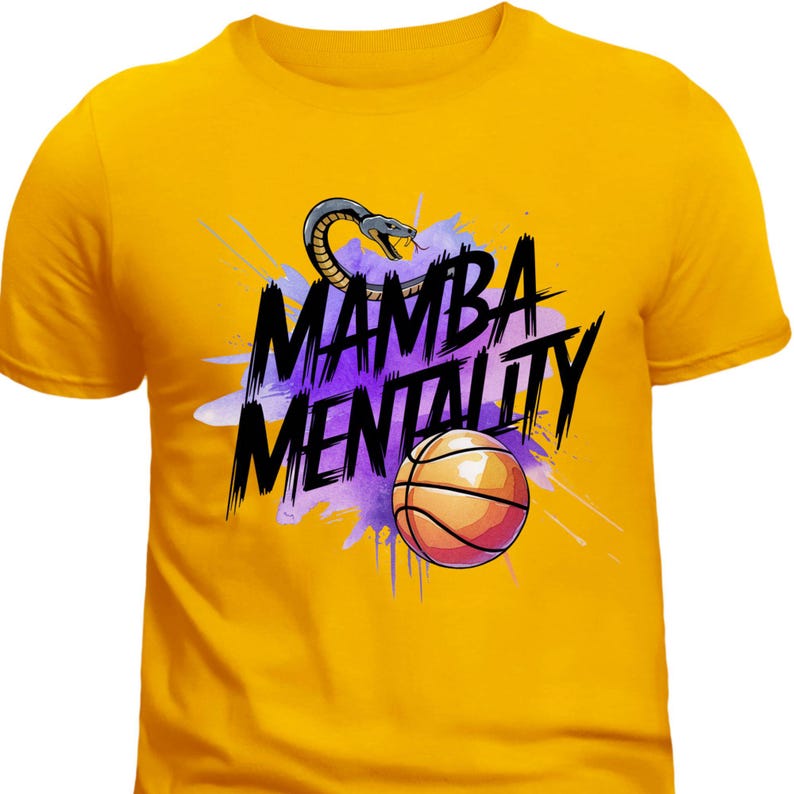 Mamba Mentality: A Watercolor Tribute to Excellence PNG KOBE BRYANT Png ...