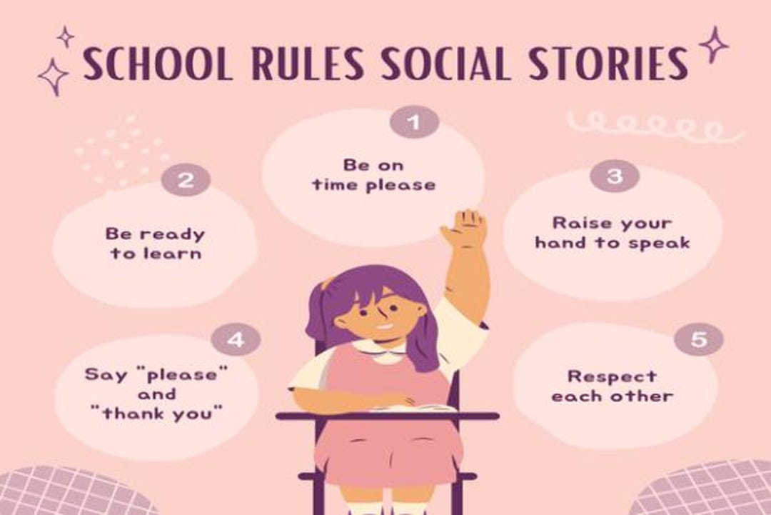 School Rules Social Stories Classroom - Etsy