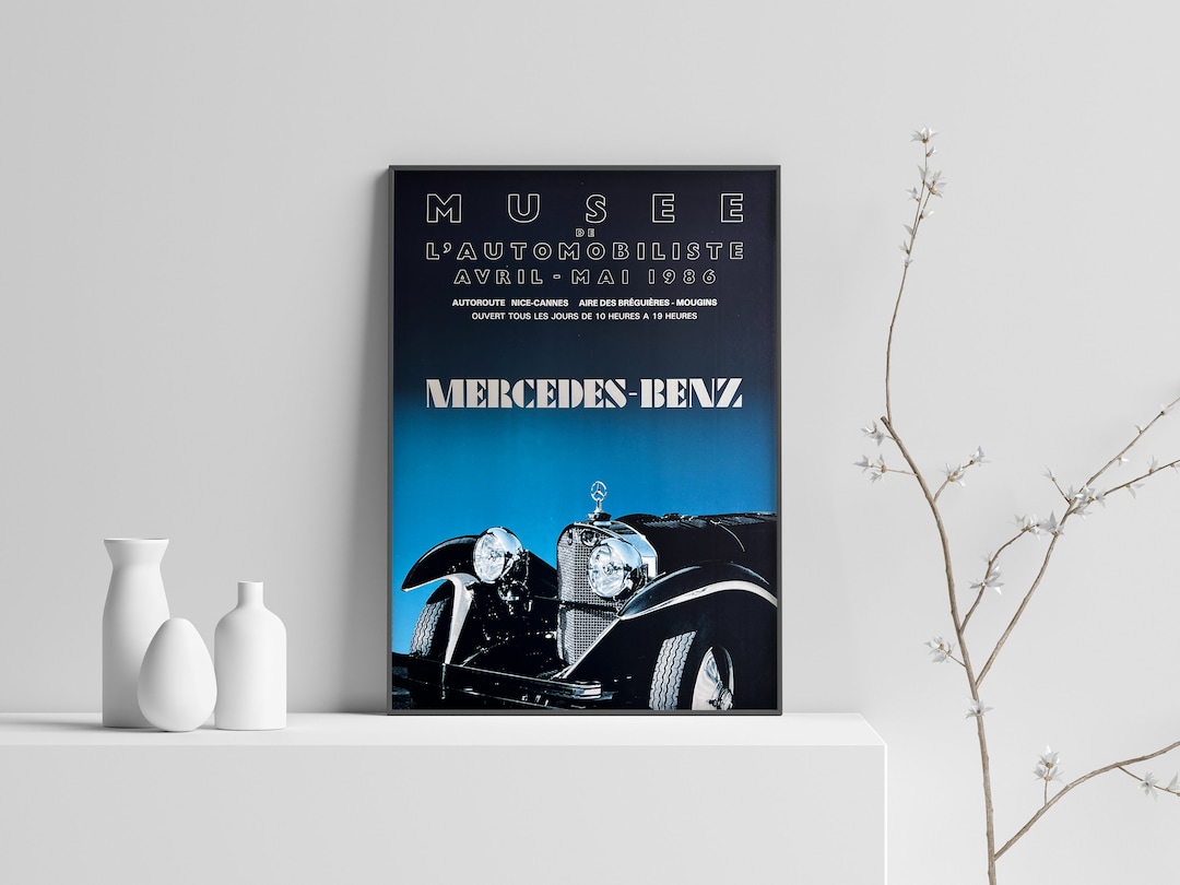 Mercedes-benz, Original Exhibition Poster From 1986 - Etsy