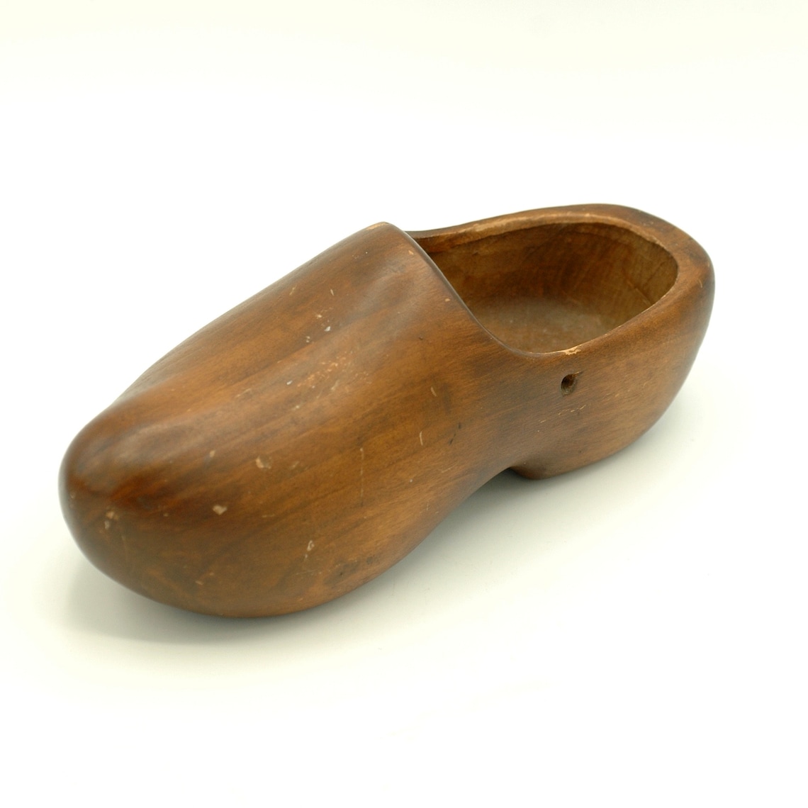 Vintage Large Wooden Clog Hand Carved Shoe Primitive Wood - Etsy