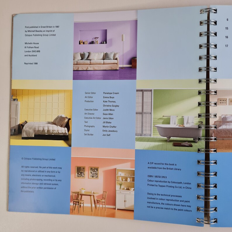 Vintage Interior Colour Book: 90s Design Palette Colors for Interior ...