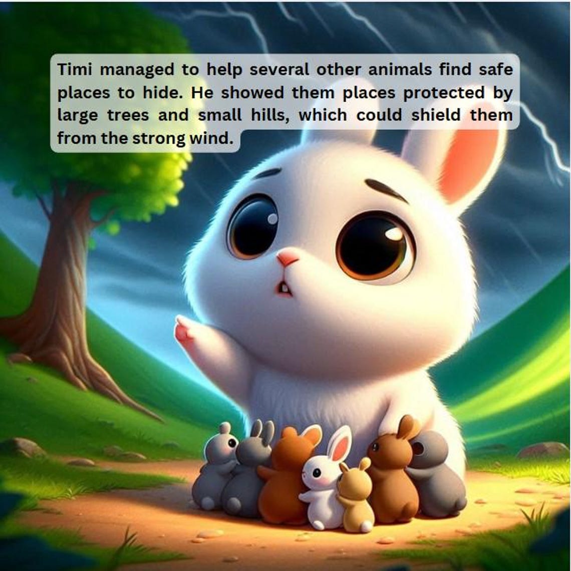 Kids Story Book: Timi the Brave Rabbit - Etsy