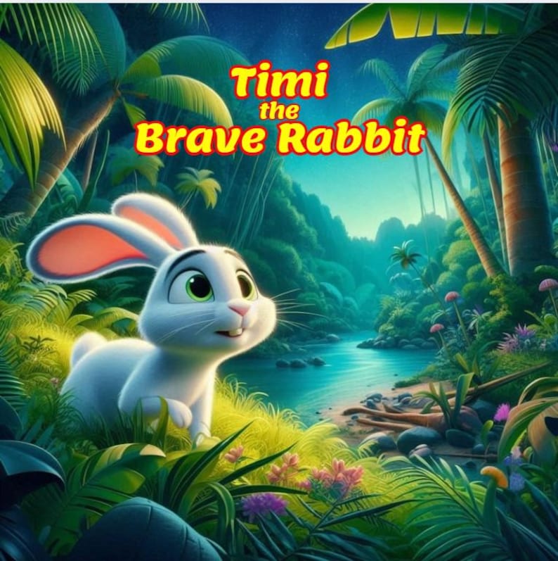 Kids Story Book: Timi the Brave Rabbit - Etsy
