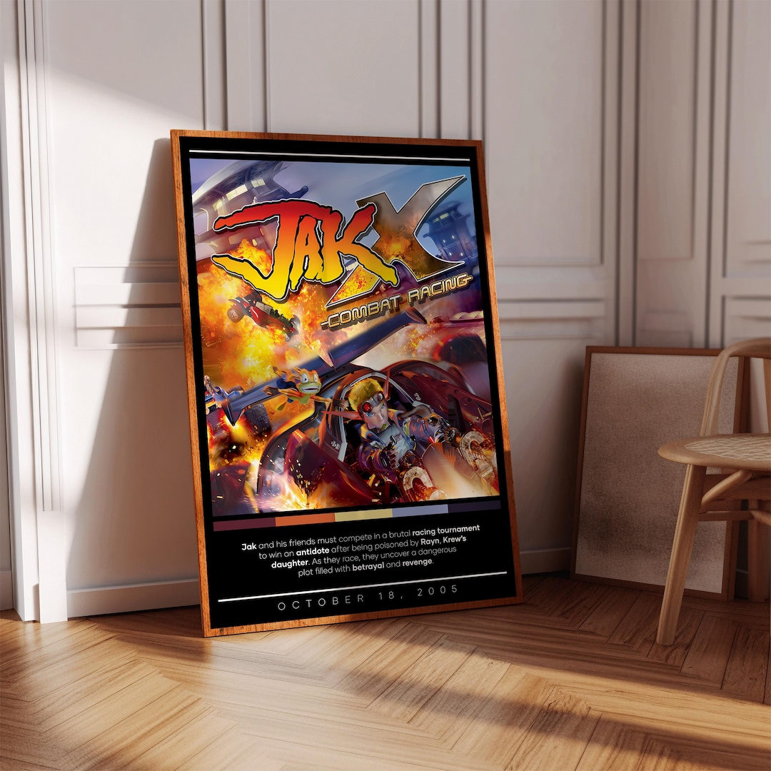 Jak X Combat Racing Poster Print | Gaming Poster | 3 Colors | Gaming ...