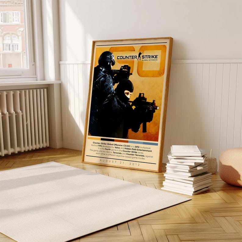 Counter Strike Global Offensive Poster Print | Gaming Poster | 3 Colors ...