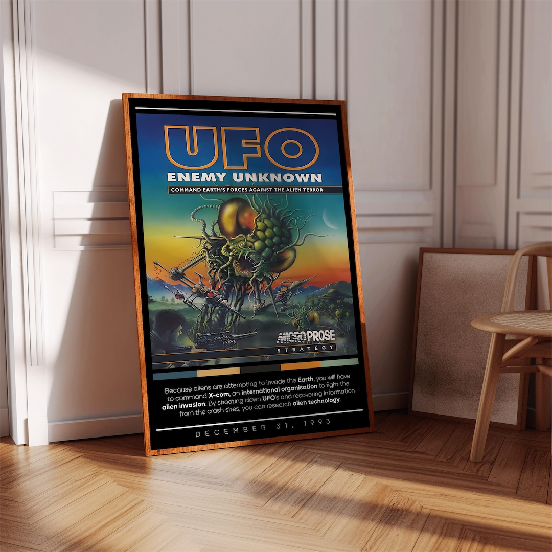 XCOM UFO Enemy Unknown Poster Print | Gaming Poster | 3 Colors | Gaming ...