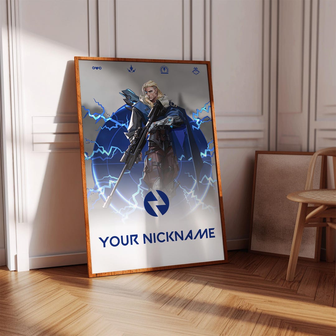 Valorant Sova Poster Print | Gaming Poster | 3 Colors | Gaming Decor | Video Game Poster ...