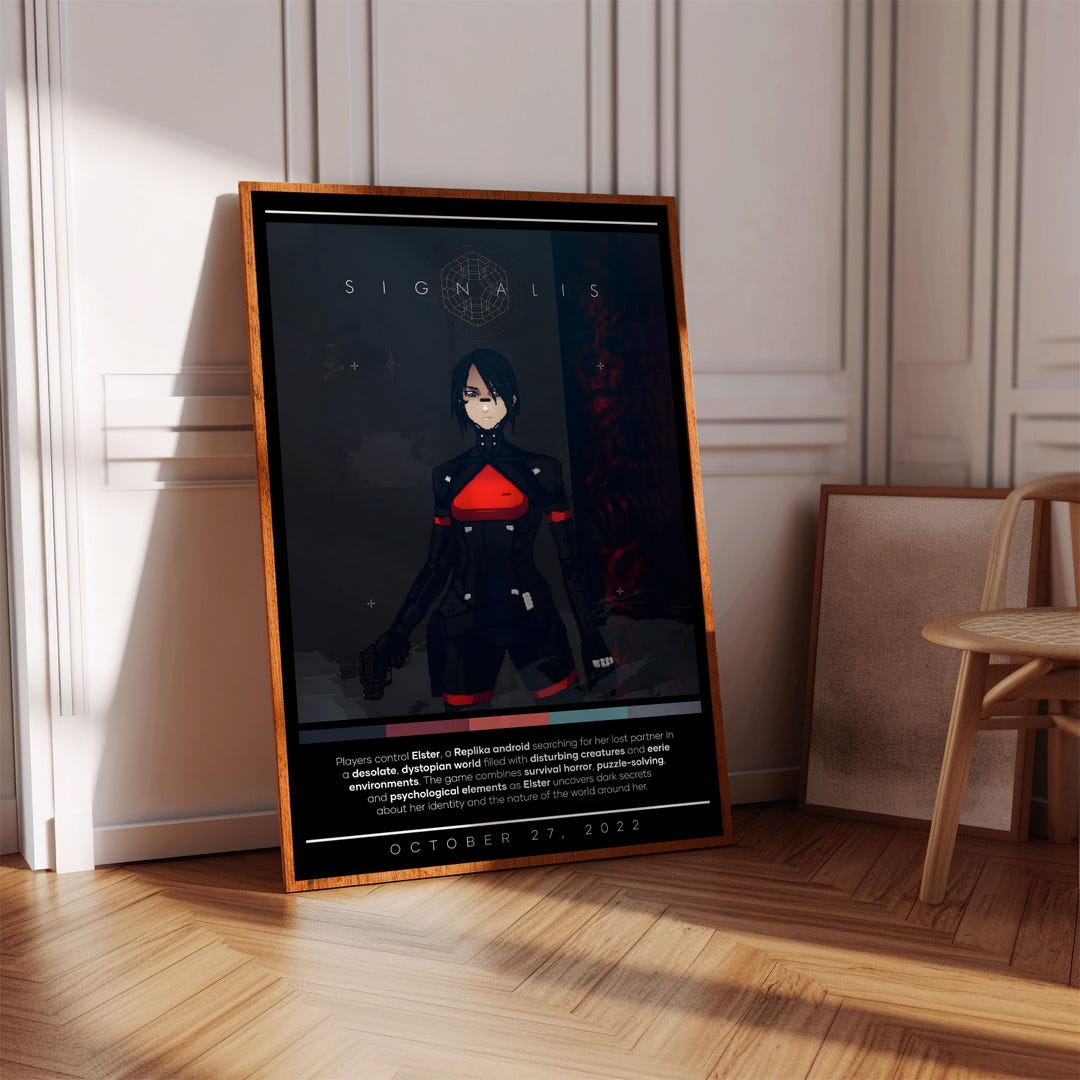 Signalis Poster Print | Gaming Poster | 3 Colors | Gaming Decor | Video ...