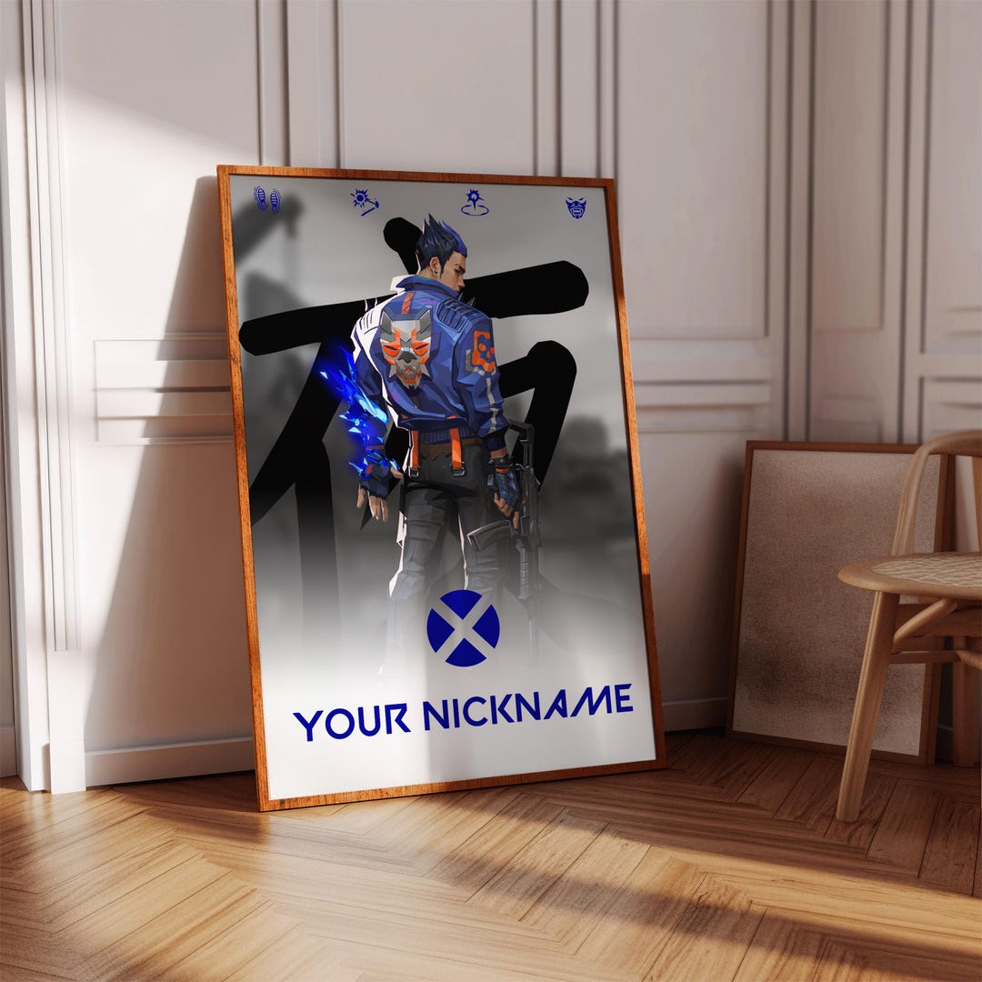 Valorant Yoru Poster Print | Gaming Poster | 3 Colors | Gaming Decor ...
