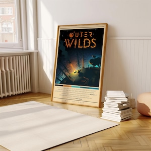 Outer Wilds Poster Print | Gaming Poster | 3 Colors | Gaming Decor ...