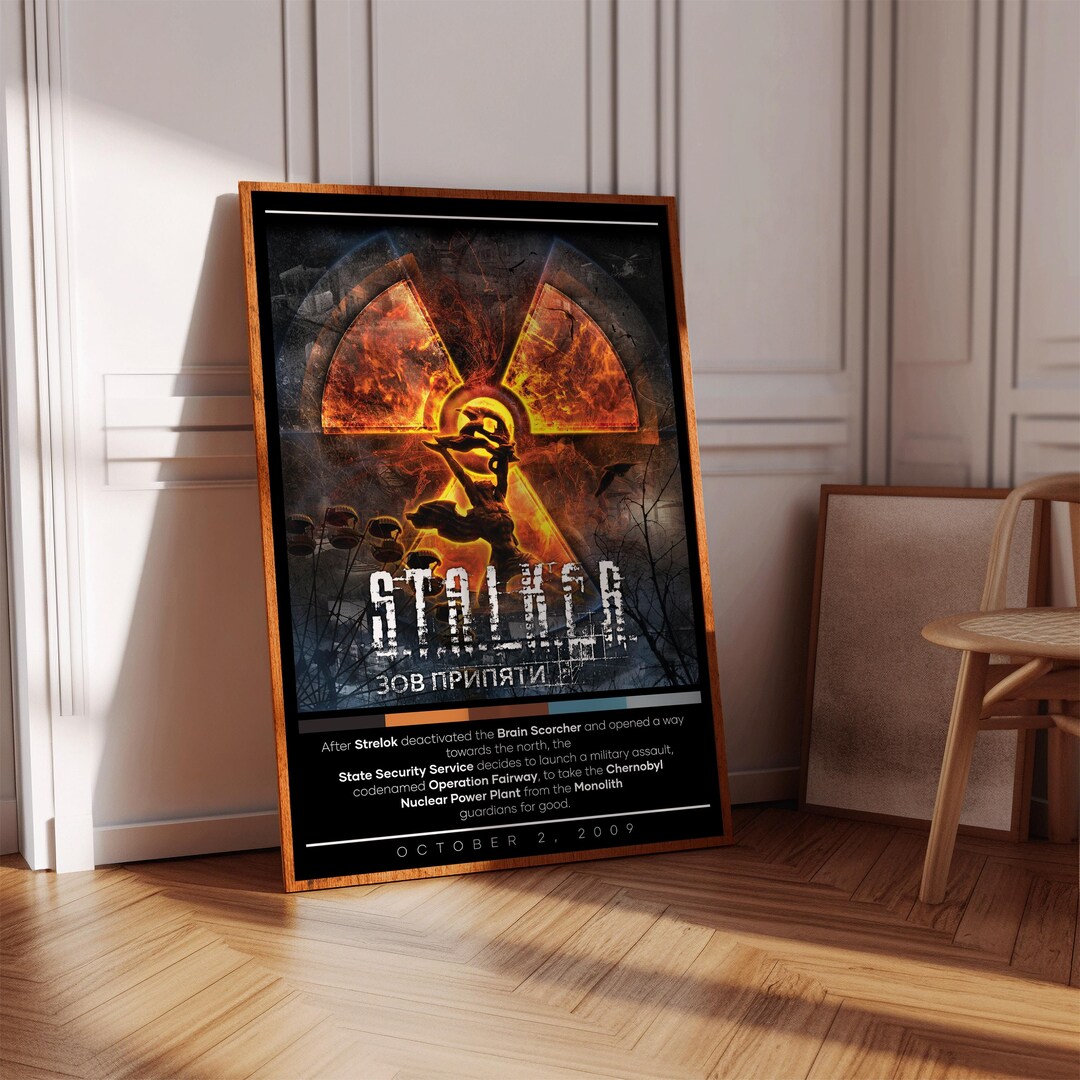 STALKER Call of Pripyat Poster Print | Gaming Poster | 3 Colors ...